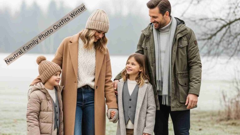 Neutral Family Photo Outfits Winter – Cozy Style Ideas